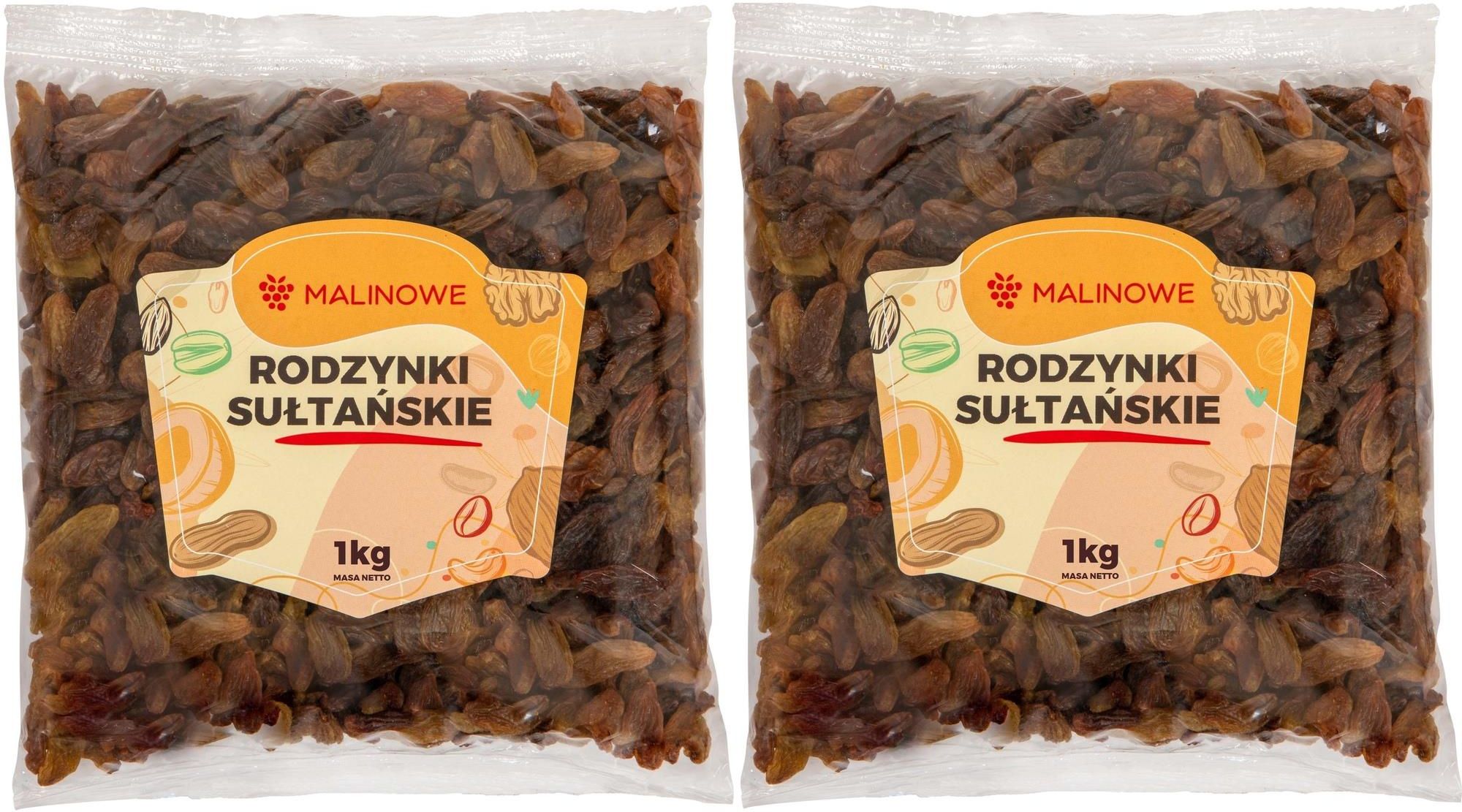 Malinowe Zestaw Rodzynki Sułtańskie 2x1kg - Ceny i opinie - Ceneo.pl