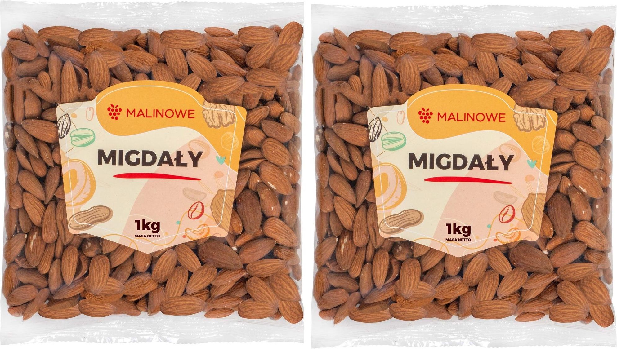 Malinowe Migdały Kalifornijskie 2x1kg - Ceny i opinie - Ceneo.pl