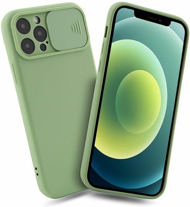 Etui CAMERA PROTECT do Apple iPhone 13 zielony (94810) - Etui na ...