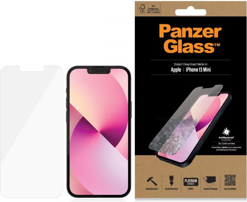 Panzerglass Szkło hartowane Super + iPhone 13 Mini 5,4 Standard Anti ...