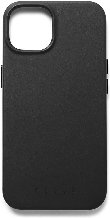 Mujjo Full Leather Case - etui skórzane do iPhone 14 kompatybilne z MagSafe (czarne ...