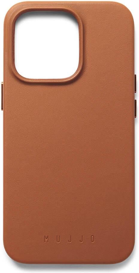 Mujjo Full Leather Case - etui skórzane do iPhone 14 Pro kompatybilne z MagSafe brązowe ...