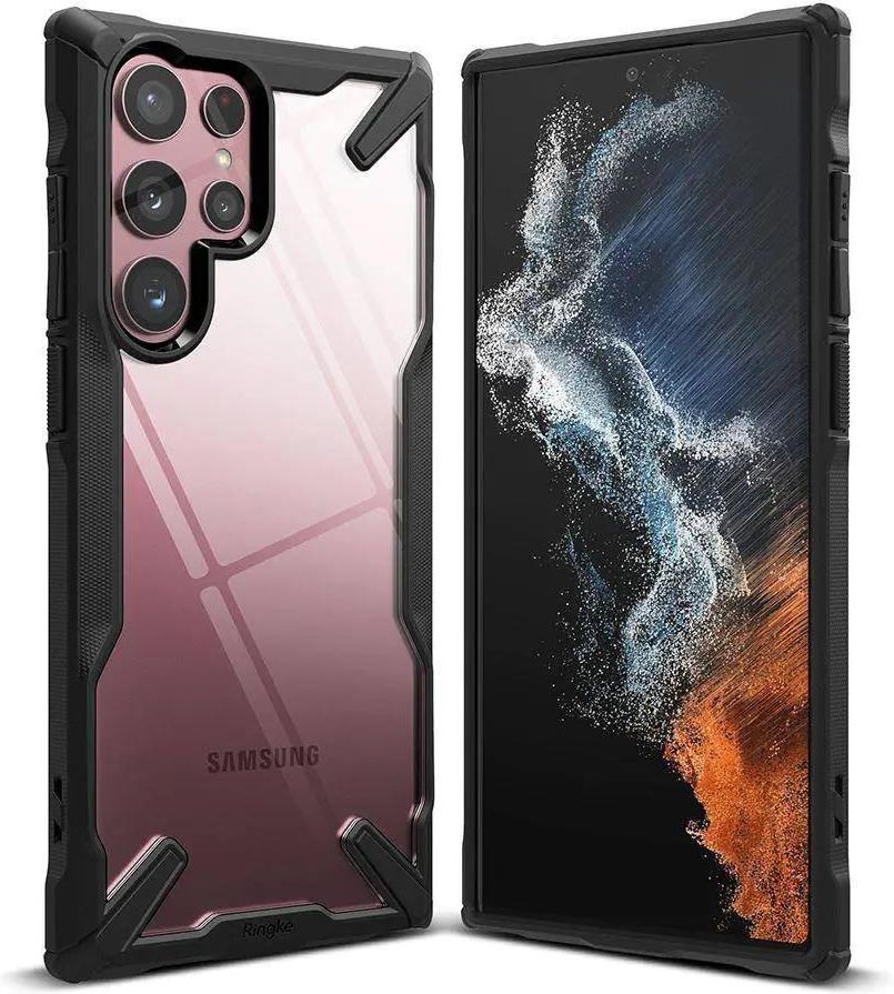 Etui SAMSUNG GALAXY S22 ULTRA Ringke Fusion-X czarne (554125) - Etui na ...