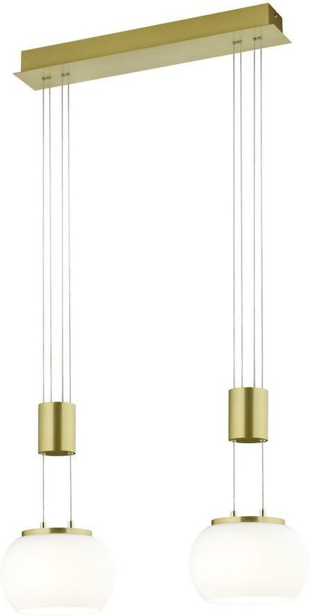 Trio Madison 342010208 lampa wisząca zwis 2x8W LED 3000K złota/biała ...