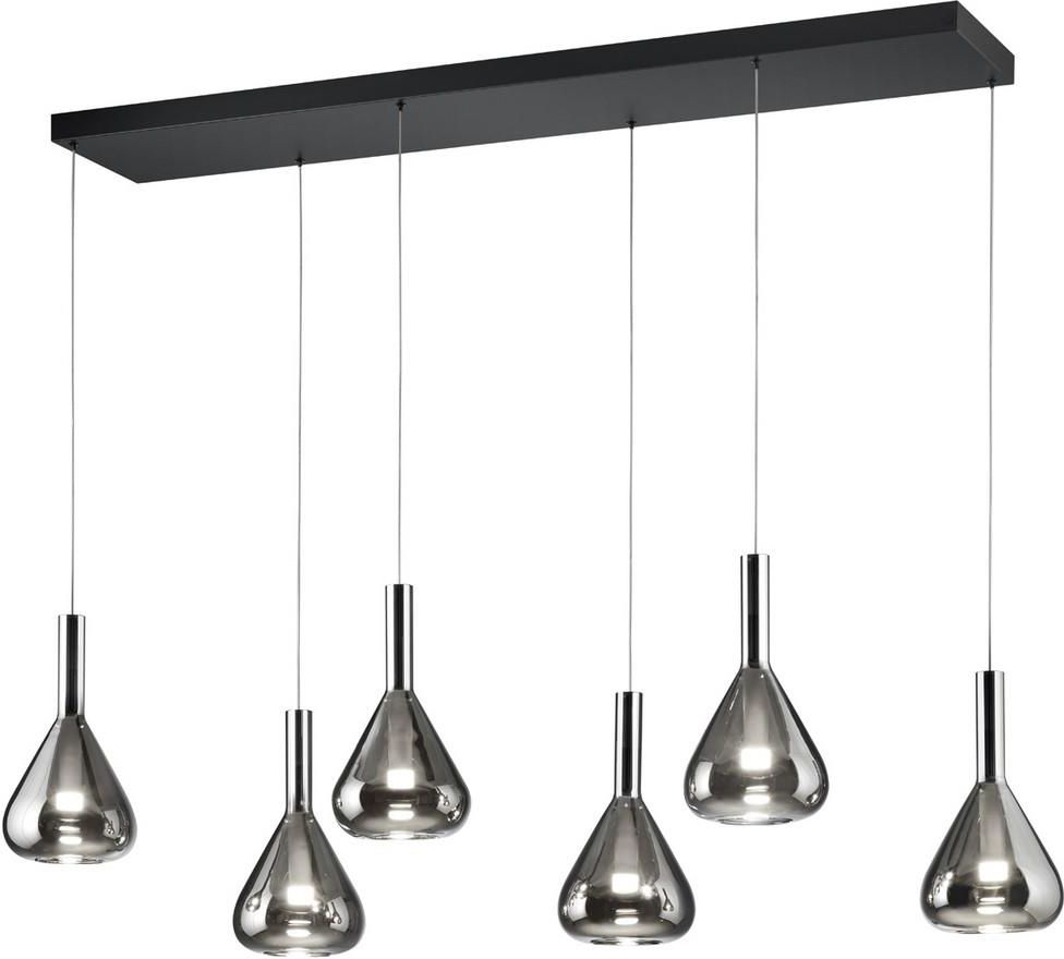 Trio Cipera 345010632 lampa wisząca zwis 6x4,5W LED 4000K czarna ...