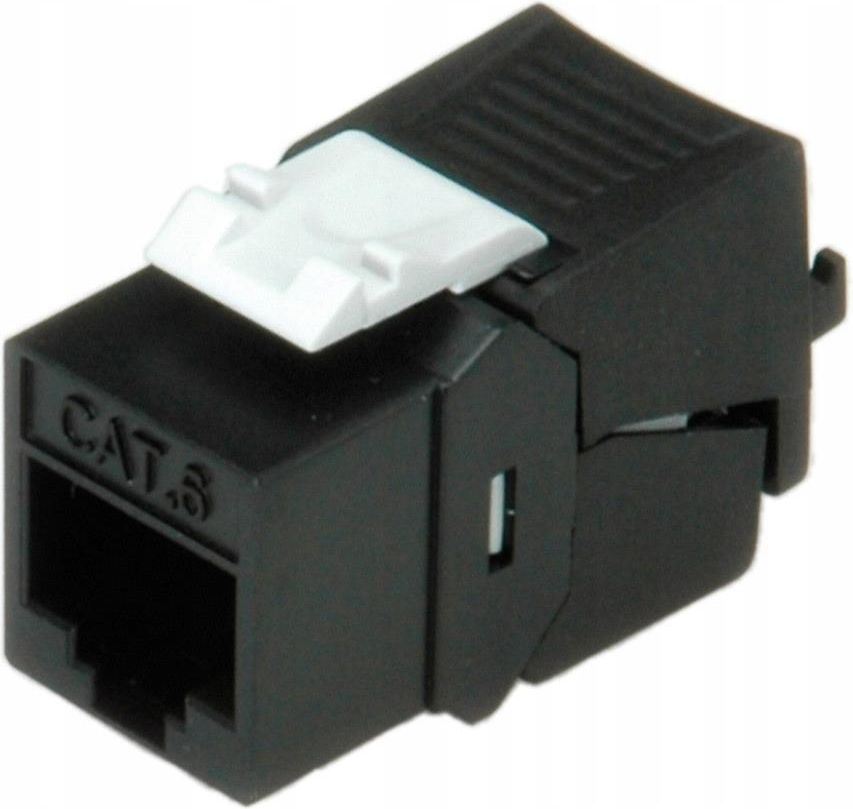 Roline Cat. 6 / Class E Keystone, RJ-45, Unshielded, black (26.11.0352 ...
