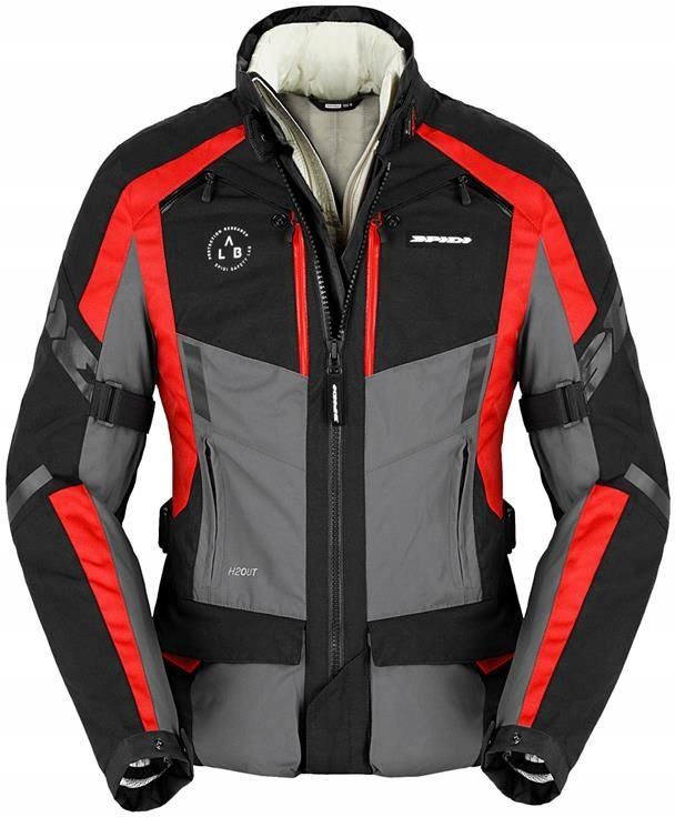 Odzież motocyklowa Spidi Kurtka Damska 4 Season Evo Lady Red Czarny ...