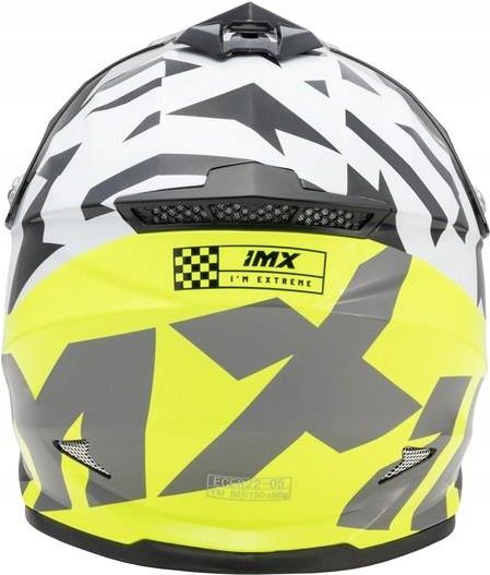 Kask motocyklowy Imx Fmx-01 Junior Black/White/Yellow/Grey - Opinie i ...