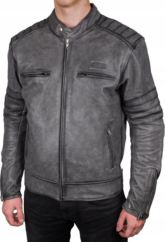 Odzież motocyklowa Wolf Stylowa Kurtka Destro Grey Harley Chopper ...