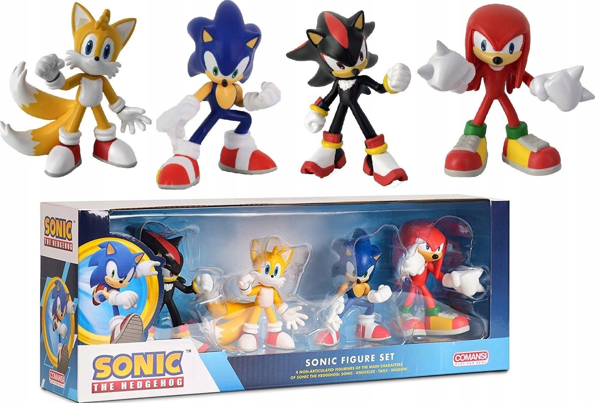Comnasi Sonic Zestaw Figurek Tails Knuckles Shadow - Ceny i opinie ...