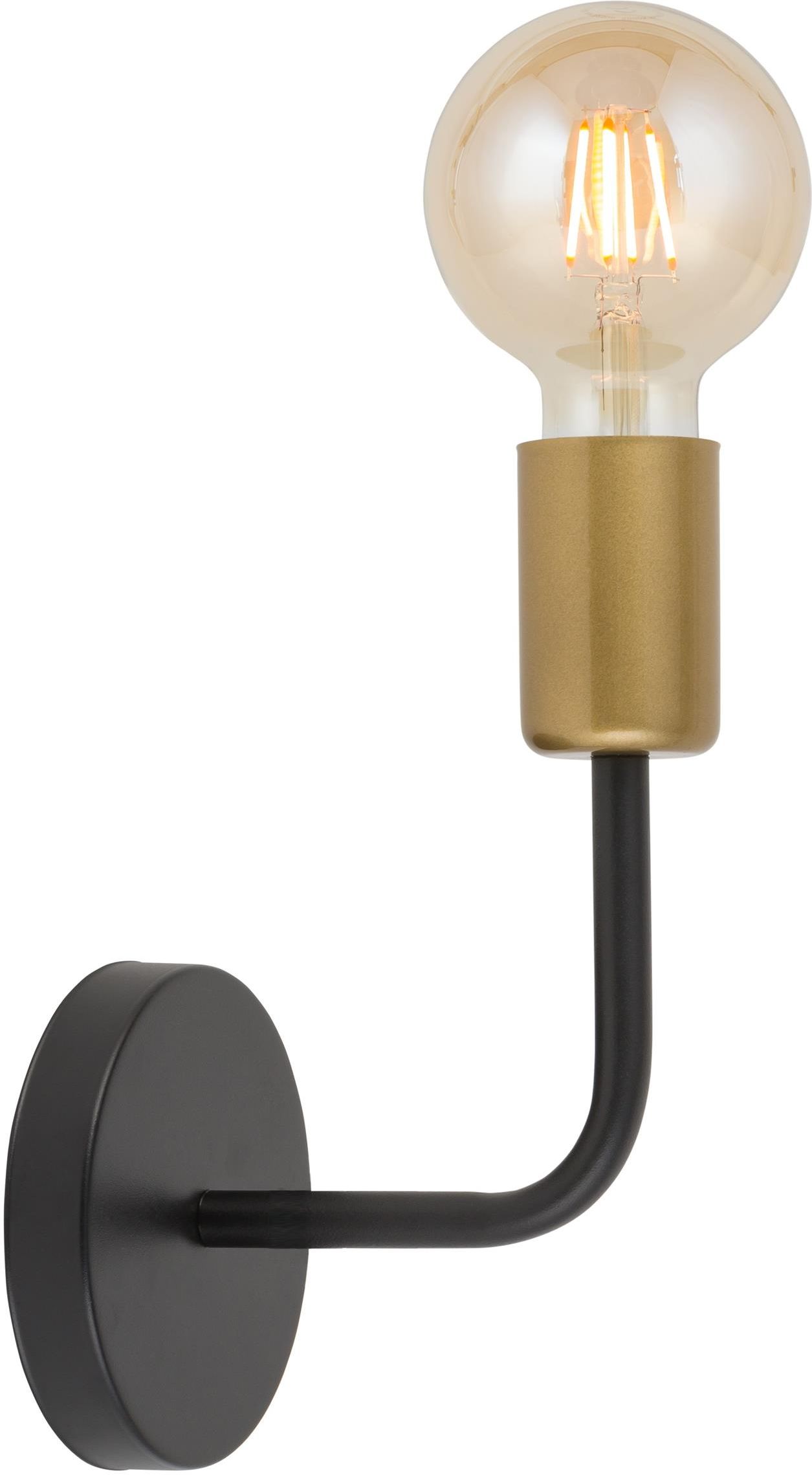 Lampa Sigma Gino 32385 kinkiet lampa ścienna 1x60W E27 biały/złoty ...