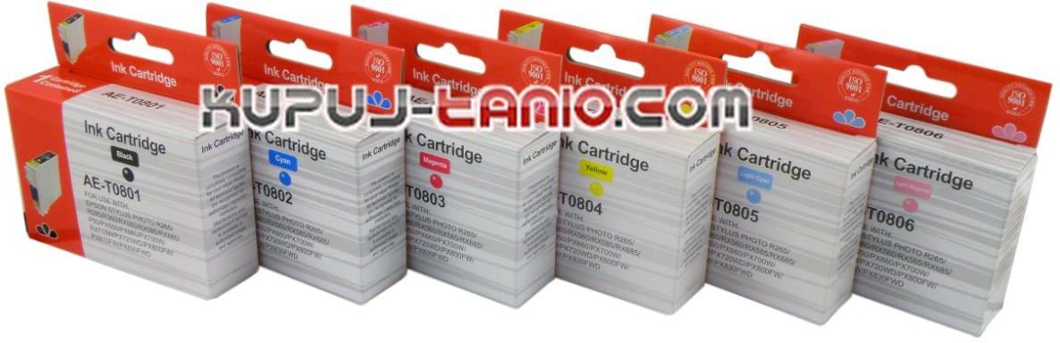 Tusz T0807 tusze do Epson (6 szt., Arte) tusze Epson PX660, Epson ...