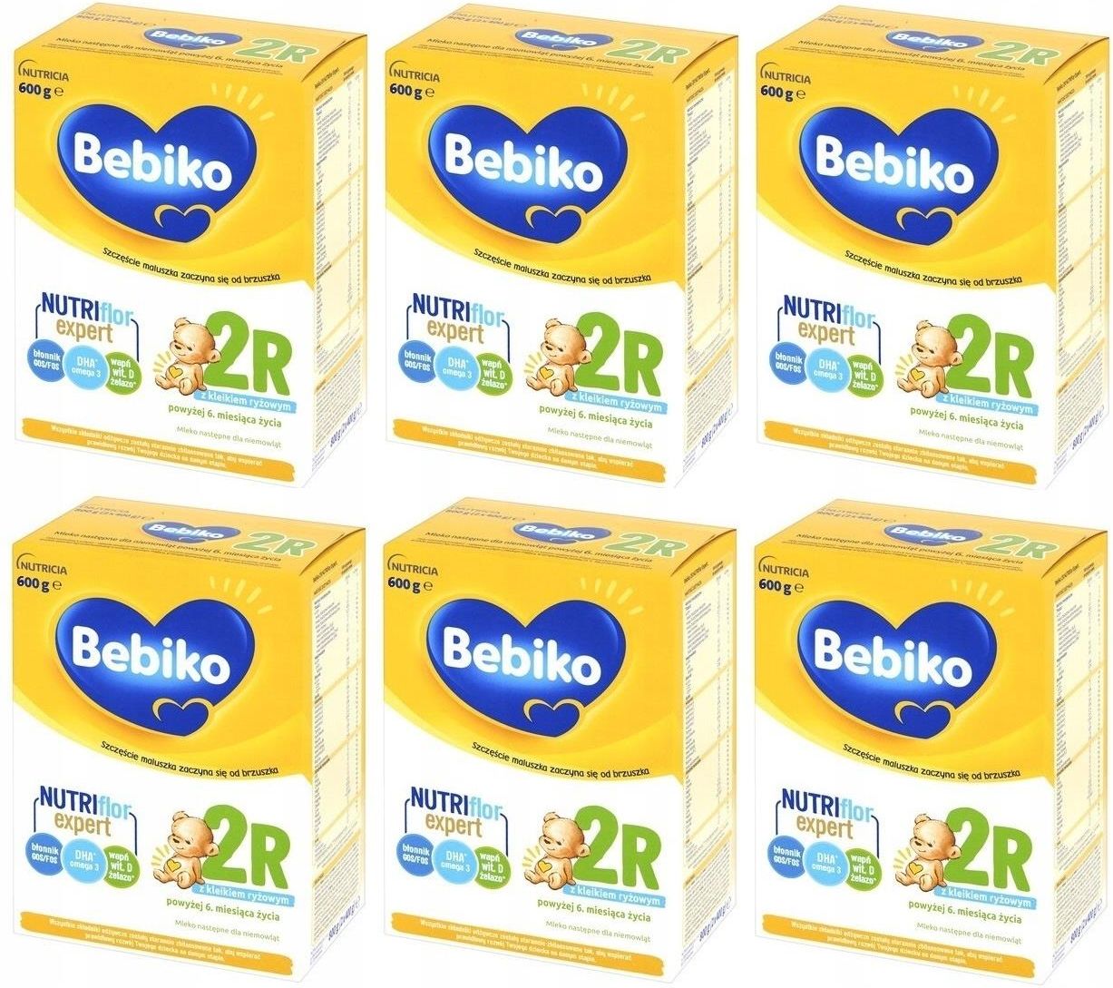 Bebiko 2R Mleko Następne Dla Niemowląt Powyżej 6. Miesiąca Życia 6X600G ...