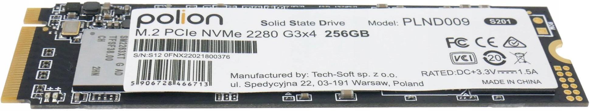 Dysk SSD Polion SSD 256GB M.2 (PLND009) - Opinie i ceny na Ceneo.pl