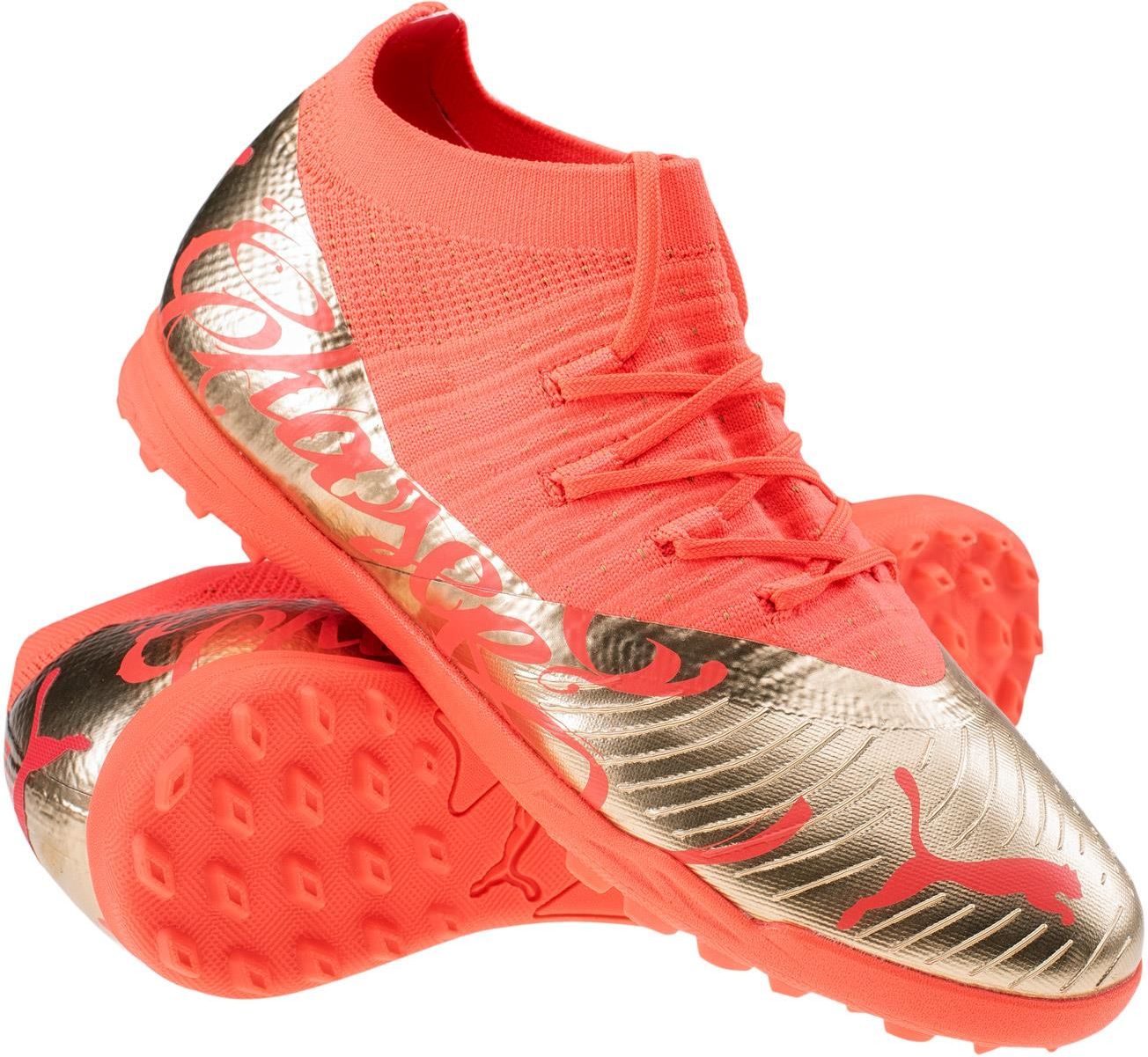Puma Dziecięce Turfy Future Z 3.4 Njr Tt Jr Fiery Coral-Gold Czerwony ...