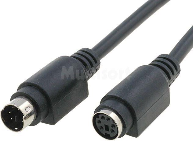 Kabel PS/2 gniazdo PS/2 wtyk 3m czarny połączenie 1:1 - Opinie i ceny ...