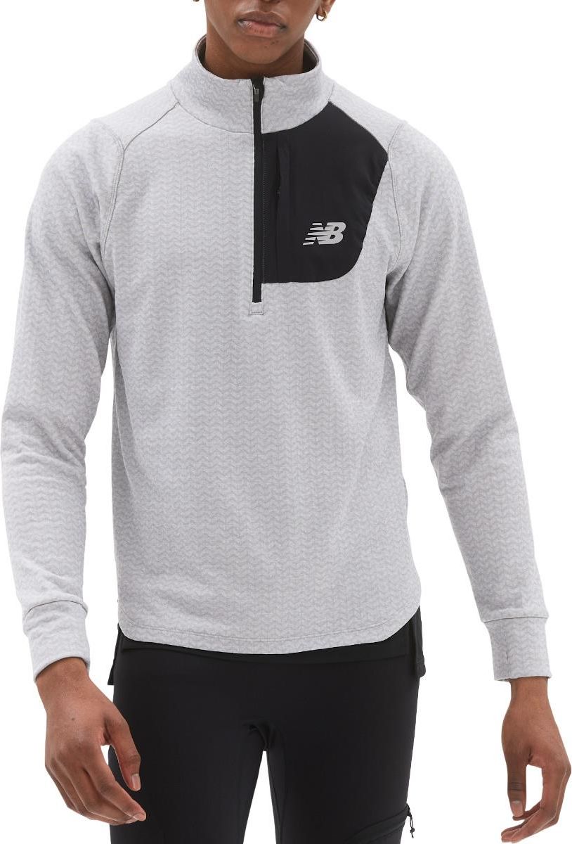 New Balance Nb Heat Grid Half Zip Mt23252Ag Szary - Ceny i opinie ...
