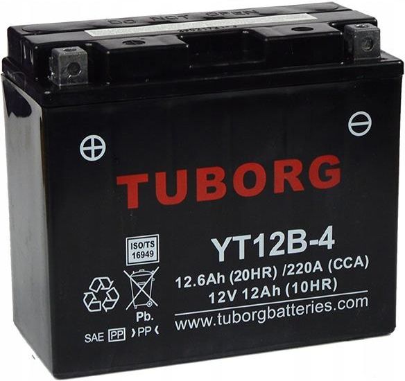 Tuborg Akumulator Agm Yt12B-4 12Ah 220A - opinie i ceny na Ceneo.pl