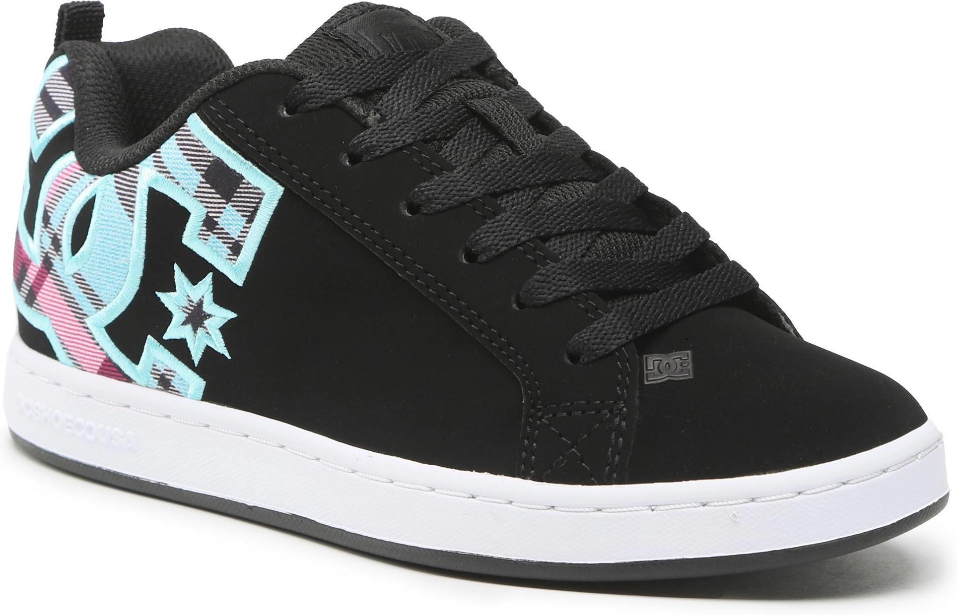 Sneakersy DC - Court Graffik 300678 Black/C Blue Plai(Bkl) - Ceny i ...