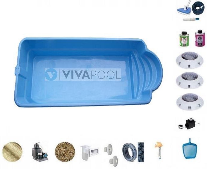 Basen ogrodowy JUMBO 9,40 x 3,30 x 1,55 duży prywatny basen domowy ...