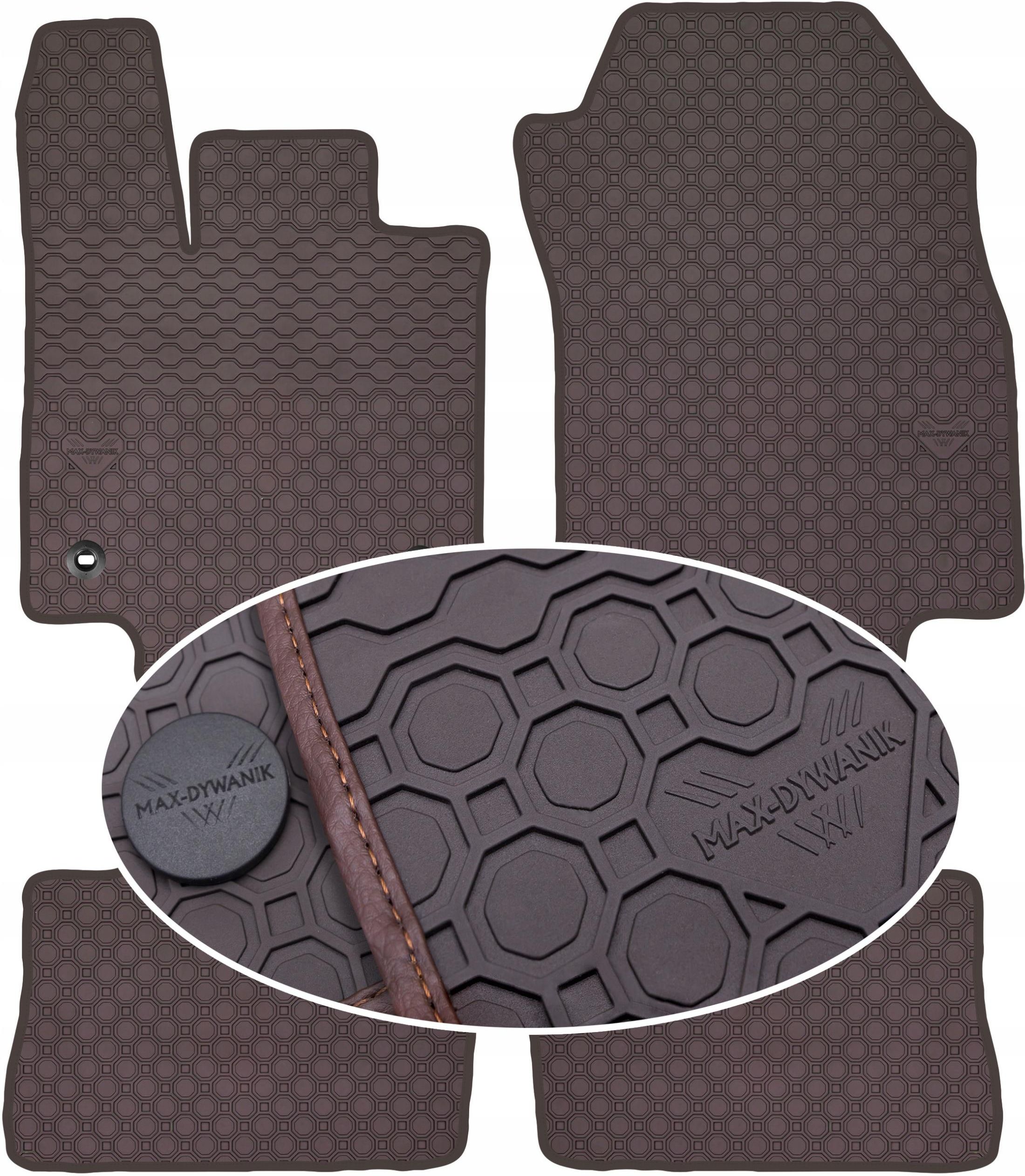 Dywanik samochodowy Max-Dywanik Toyota Rav4 V Automat 2019- Brązowe ...