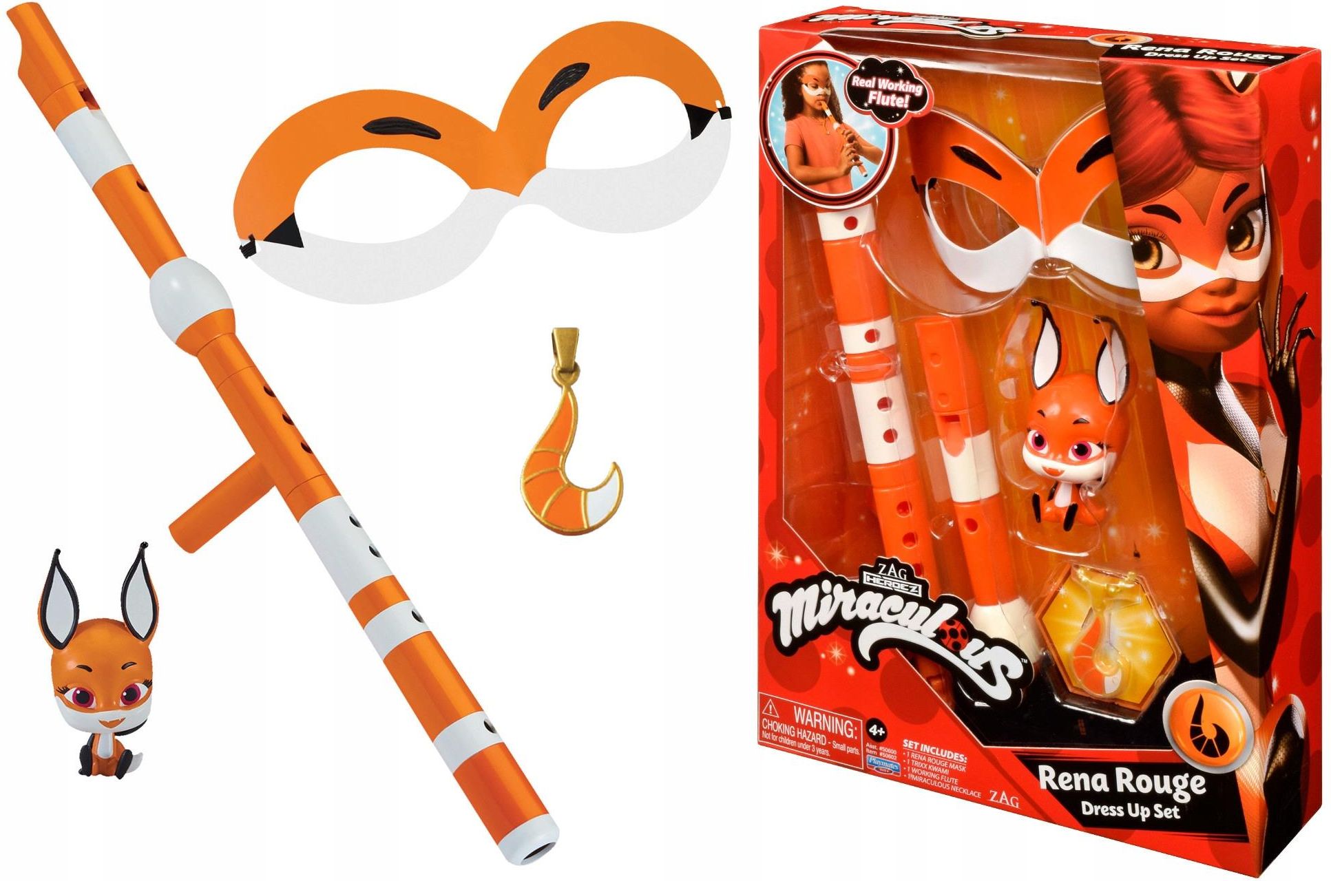 Zestaw Przebranie Miraculous Ruda Kitka Rena Rouge - Ceny i opinie ...