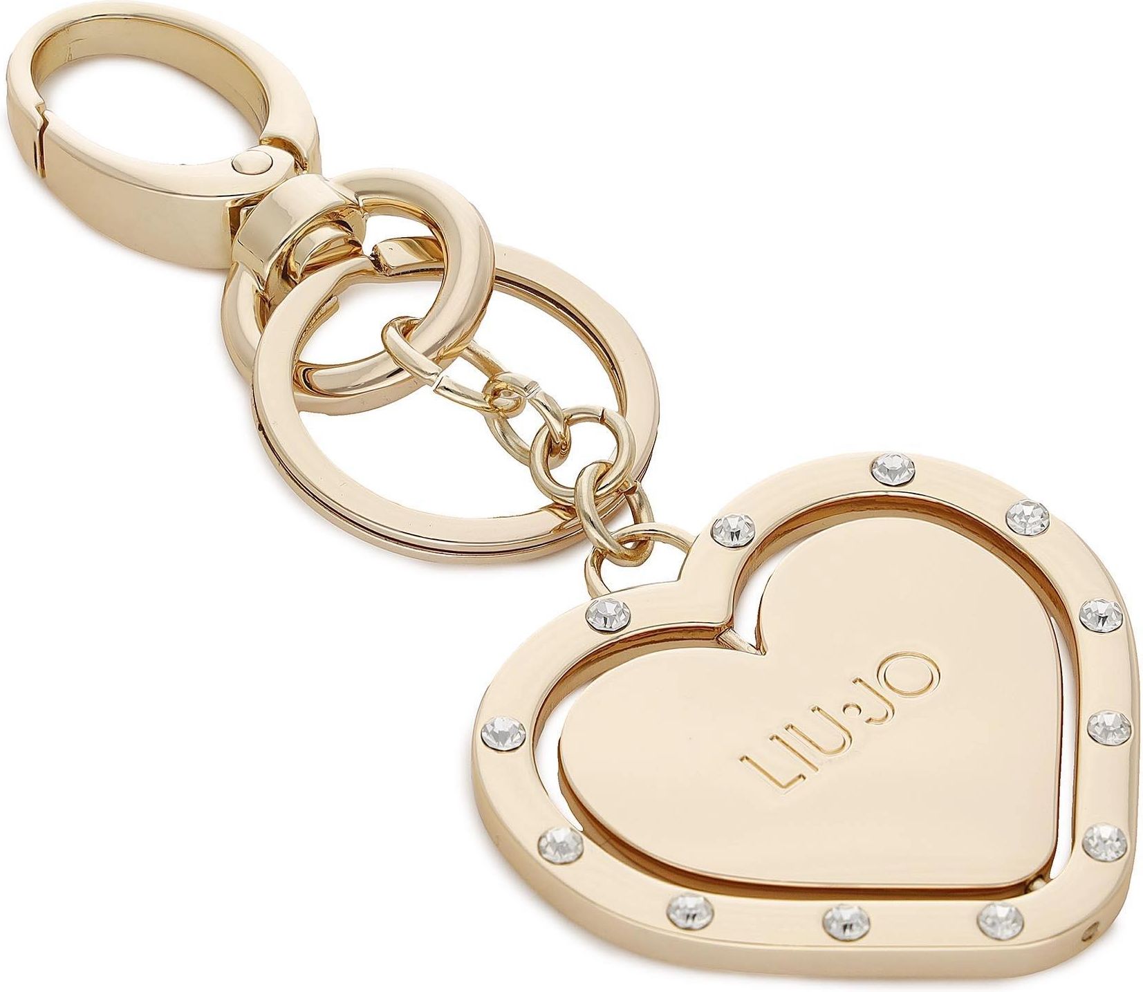 Liu Jo Brelok Key Ring Heart Nf2184 A0001 Gold 00529 - Gadżety ...