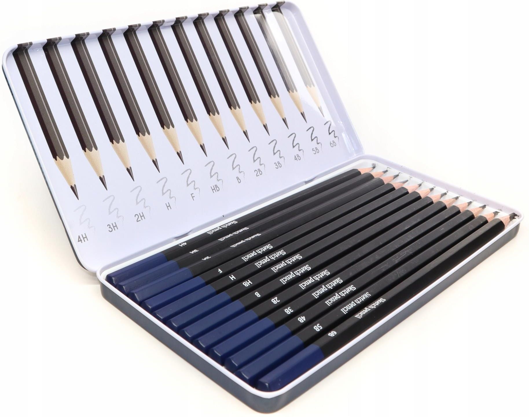 Dlp Industry B.V. Ołówki Grafitowe Szkicowe Metalowe Etui 12Szt - Ceny ...