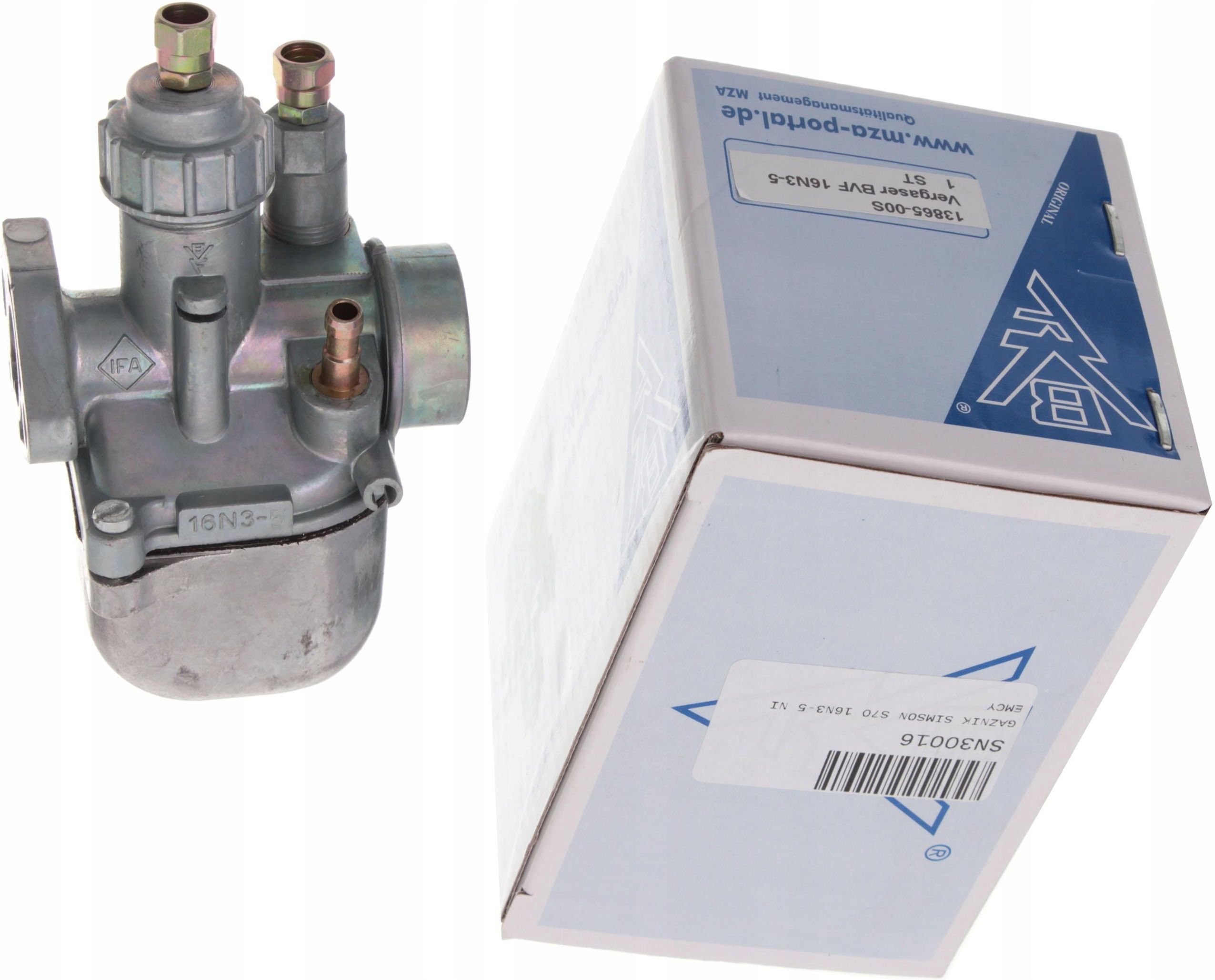 Mza Niemiecki Gaźnik Bvf 16N3-5 Simson S51 S70 Org 456456546 - opinie i ceny na Ceneo.pl