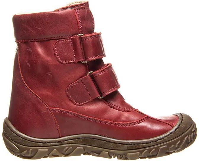 BO-BELL Skórzane botki zimowe w kolorze czerwonym - Ceny i opinie ...