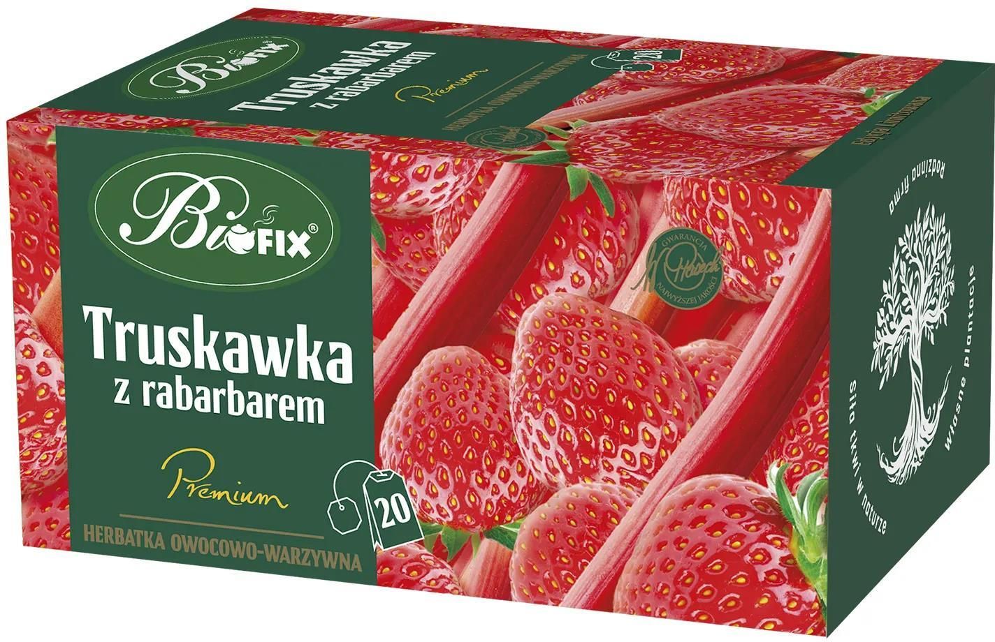Herbata Bifix Bi Fix Premium Truskawka Z Rabarbarem Owocowo-Warzywna ...