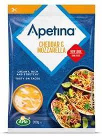 Apetina Cheddar I Mozzarella Wiórki 200g - Ceny i opinie - Ceneo.pl