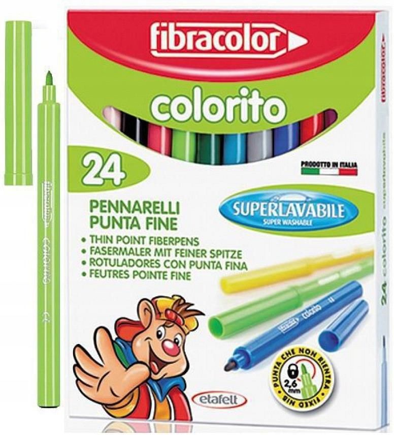 Fibracolor Pisaki Kolorowe Do Malowania 24 Kolory - Ceny i opinie ...