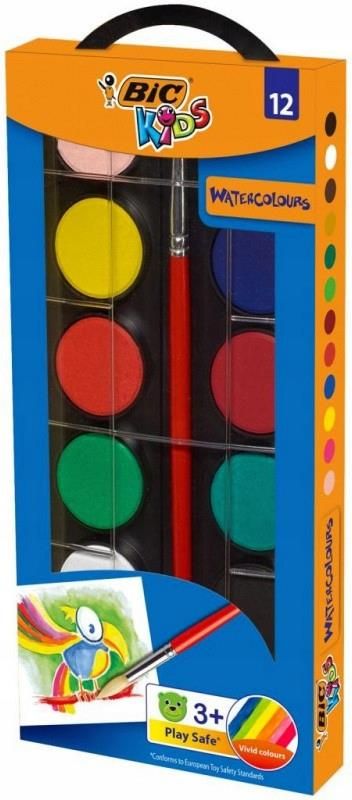 Bic Wodne Farby Dla Dzieci 12Kolorów - Ceny i opinie - Ceneo.pl