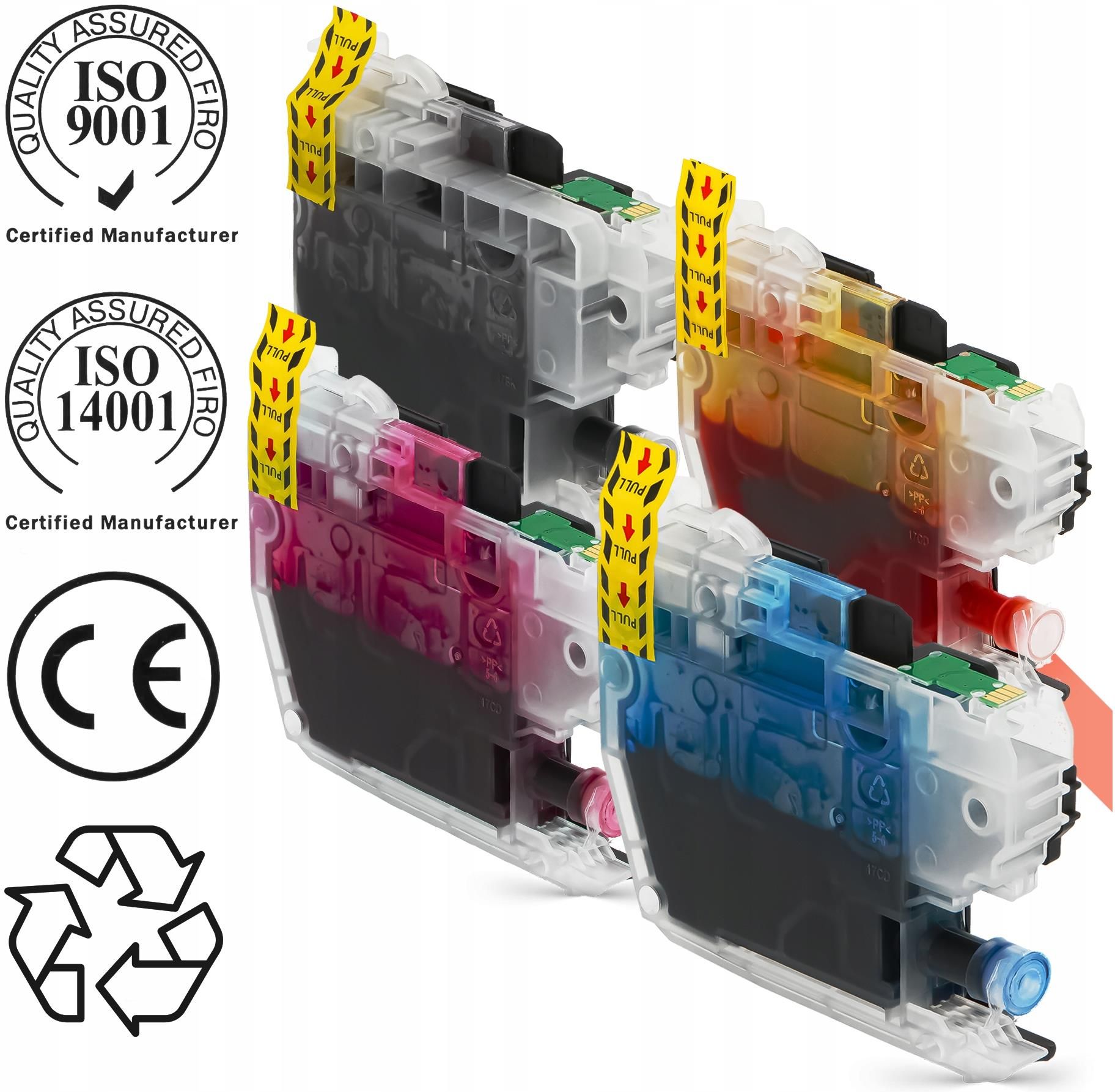 Tusz 4x Tusz do Brother MFC-J491 Dw Cmyk LC3213 do drukarki - Opinie i ...