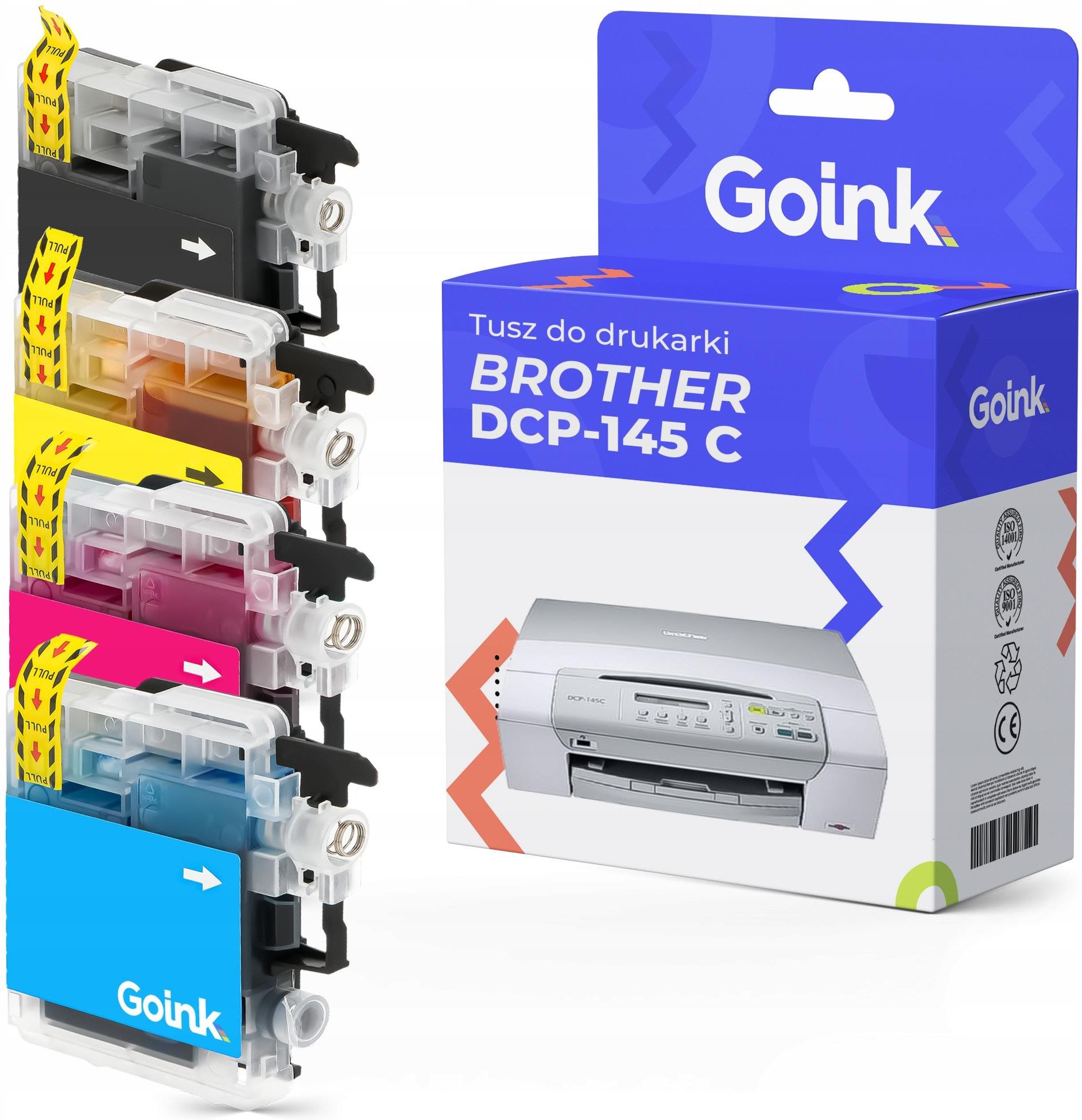 Tusz 4x Tusz do Brother DCP-145 C Cmyk LC980 do drukarki - Opinie i ...