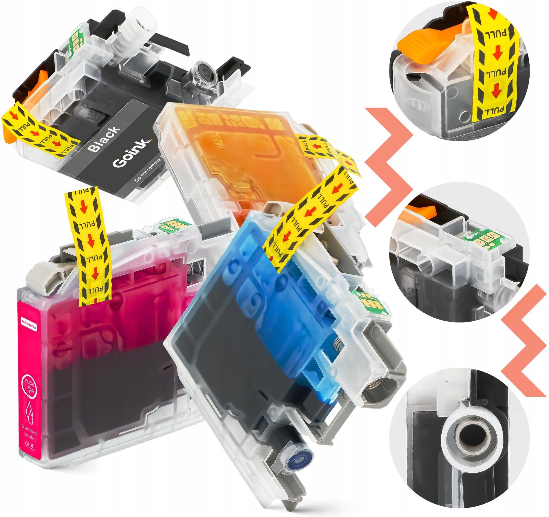 Tusz 8x Tusz do Brother MFC-J6520 Dw Cmyk LC123 do drukarki - Opinie i ...