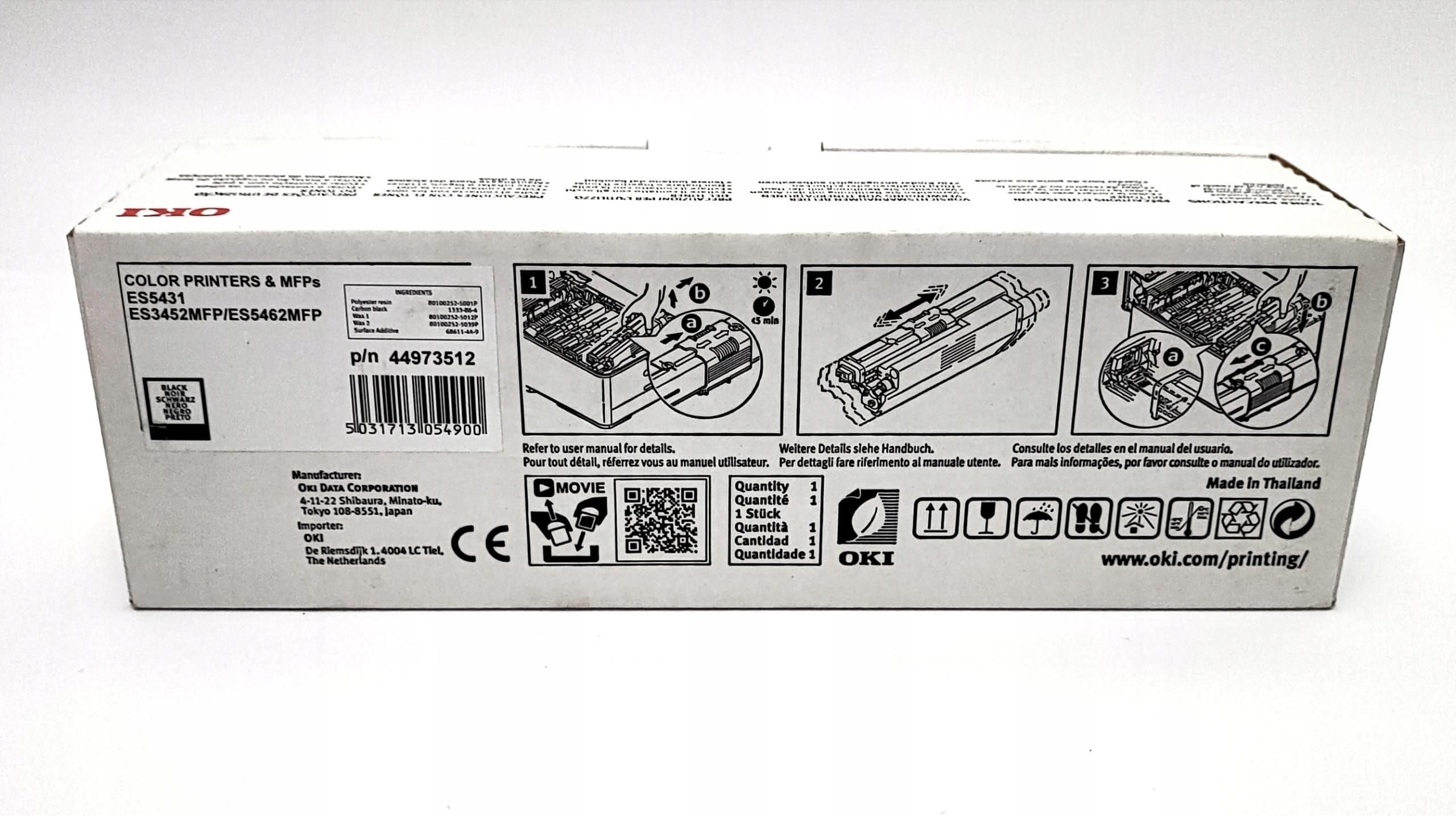 Oki 44973512, Czarny (Black), Es3452 Es5431 Es5462 - Opinie i ceny na Ceneo.pl
