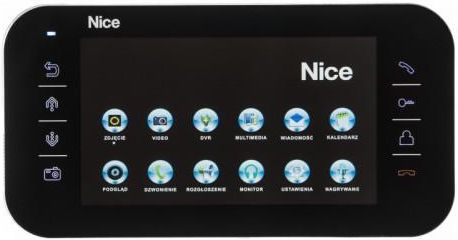 Nice Monitor 7” Z Przyciskami Dotykowymi I Czytnikiem Kart Micro Sd W ...