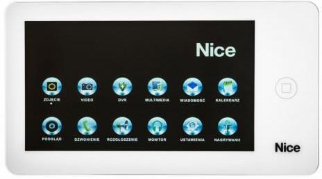 Nice ﻿Nice Monitor 7” Z Ekranem Dotykowym I Czytnikiem Kart Micro Sd W ...