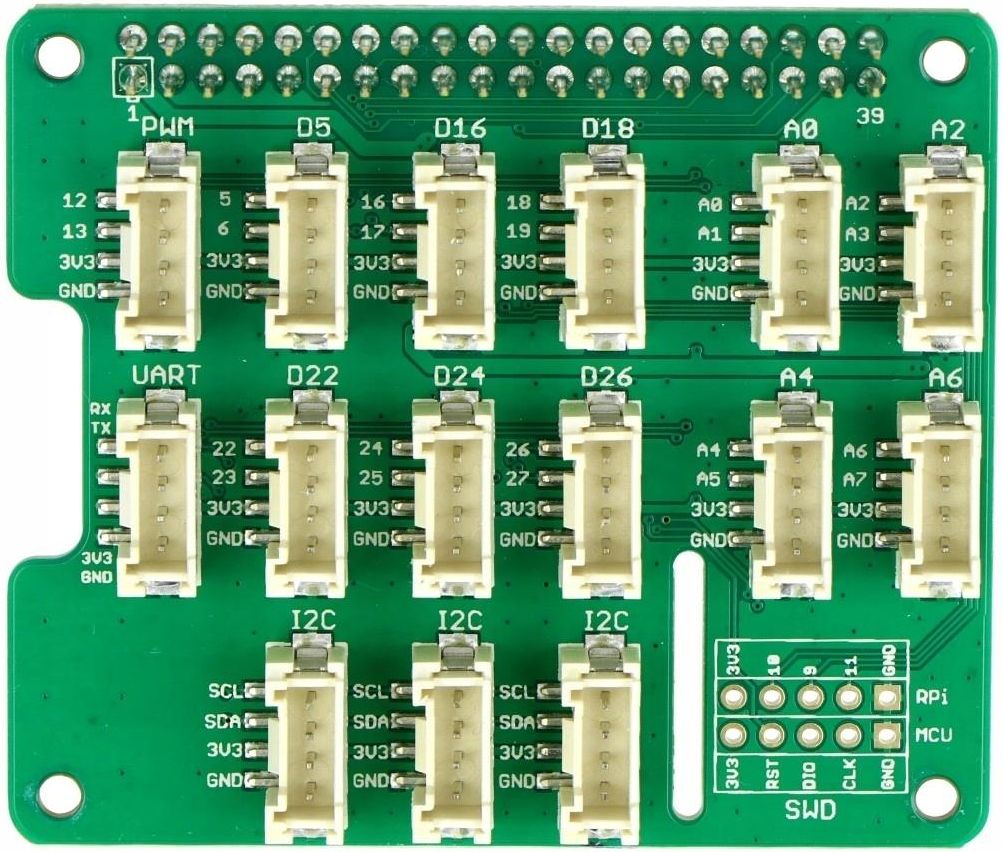 Mikrokontroler Grove - Base Hat for Raspberry Pi - nakładka RPi ...