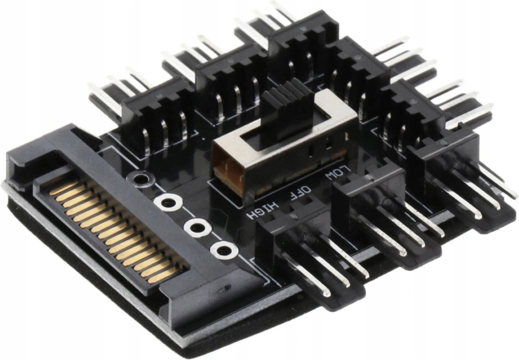Adapter Sata Fan Hub 1 do 8x 3Pin Splitter Riser - Opinie i ceny na ...
