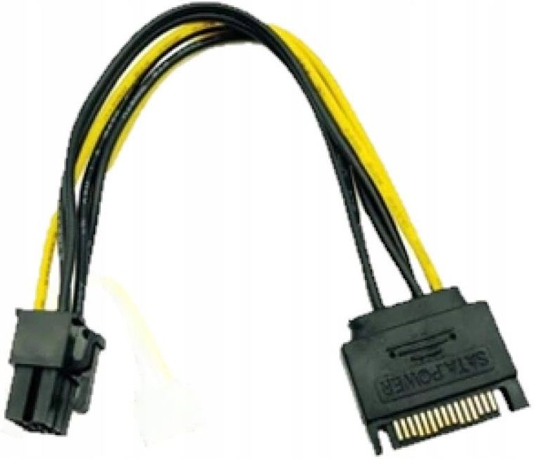 5x Kabel zasilający Sata na Pci-e 6-PIN 19cm Riser - Opinie i ceny na ...