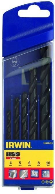 Wiertło Irwin Zestaw Wierteł Do Metalu 5Szt. 4-10mm Nwka Hss-Pro Din ...