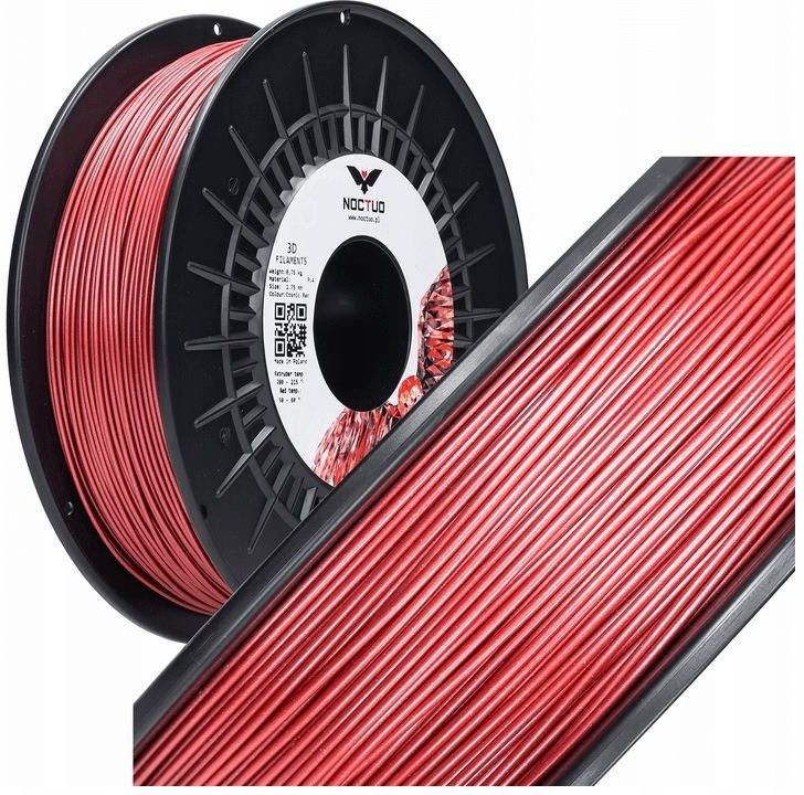 Filament FILAMENT 3D PLA 1,75MM 750G NOCTUO - COSMIC RED - Opinie i ...