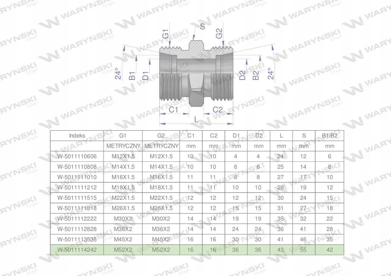 Motogeneric Złączka Hydrauliczna M52X2 42L Xg Tr-00O12972 - Opinie i ...