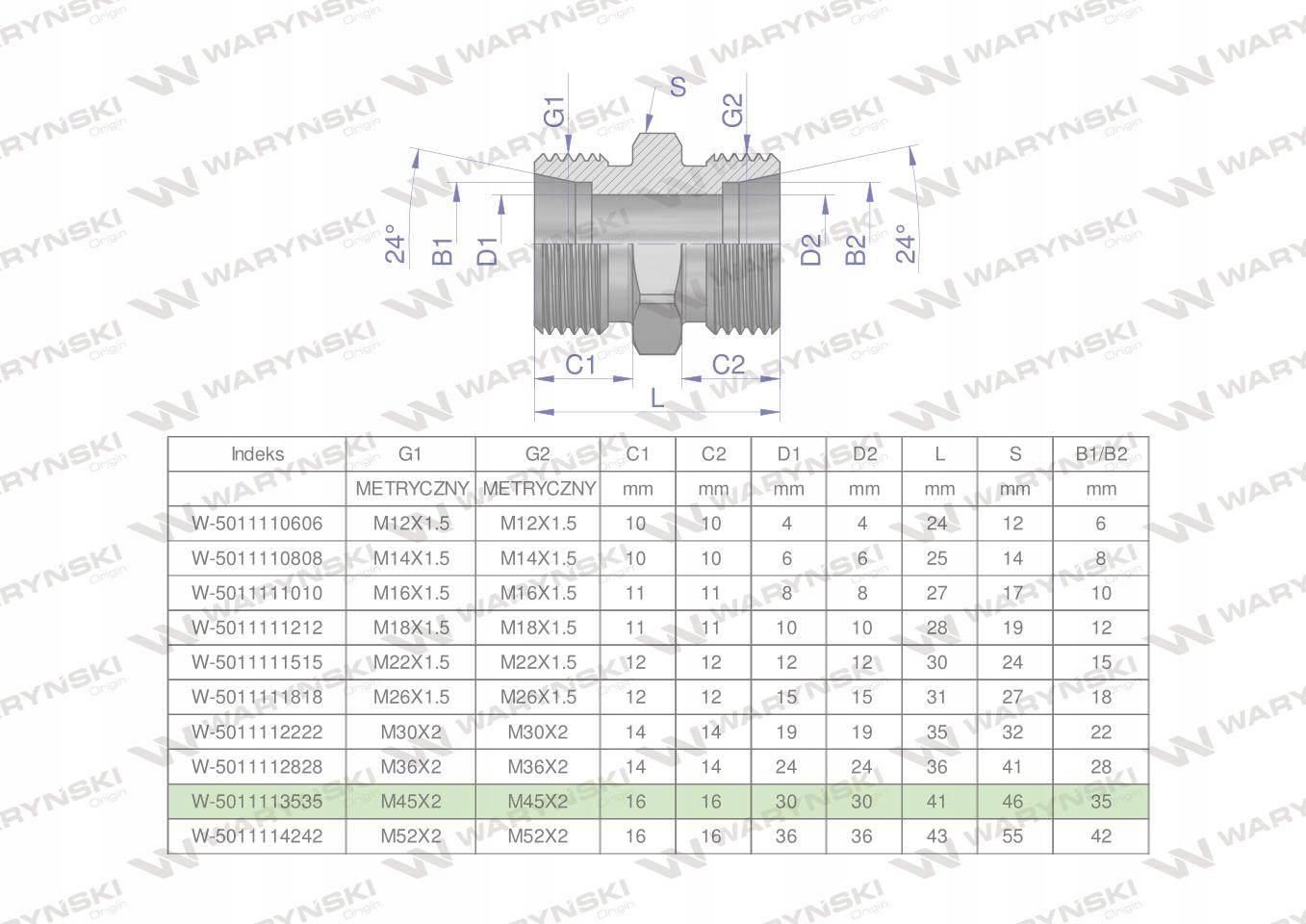 Motogeneric Złączka Hydrauliczna M45X2 35L Xg Tr-00O12971 - Opinie i ...