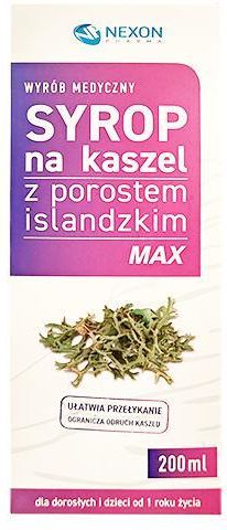 Nexon Pharma Syrop na kaszel z porostem islandzkim 200ml - Opinie i ceny na Ceneo.pl
