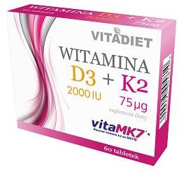 Vitadiet Vitadiet Akavit Witamina D3 2000IU + K2 50 mcg 29,4ml - Opinie ...