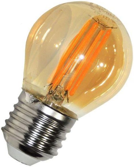 Żarówka ledowa LED E27/230V 450lm Filament GOLD G45 2200K 5W 4xCOB ...